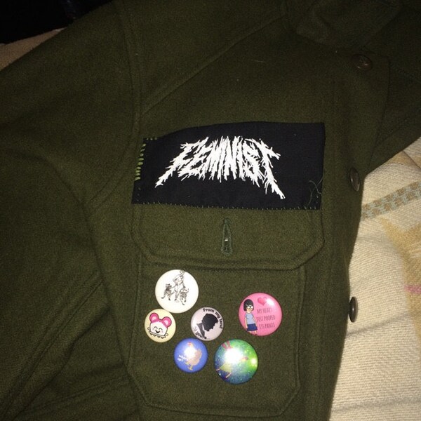 FEMINIST Black Metal PATCH - Etsy