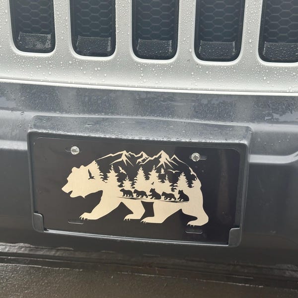 Deer Front License Plate, American Flag License Plate, Wildlife License ...