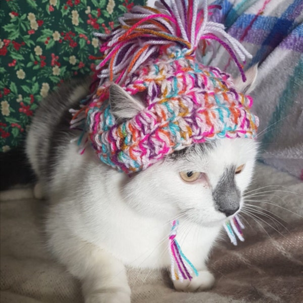 Easy Crochet Adult Cat Hat Beanie Pattern 336 DIGITAL DOWNLOAD ONLY - Etsy