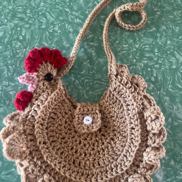 Crochet Chicken Bag Pattern Only U.S Terms - Etsy