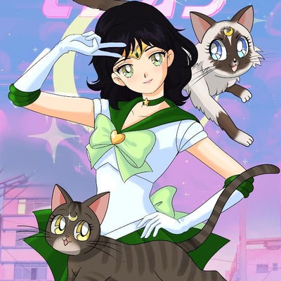 Personalised Sailor Moon Portrait / Custom Sailor Moon Art - Etsy