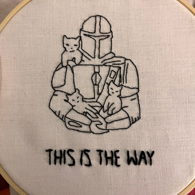 PDF Alien Cat Embroidery Pattern Cat Embroidery Pattern Embroidery ...