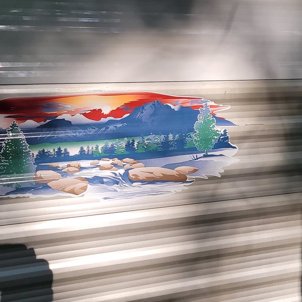 1 RV Trailer Camper Mountain Scene Decal Graphic -930-4 - Etsy