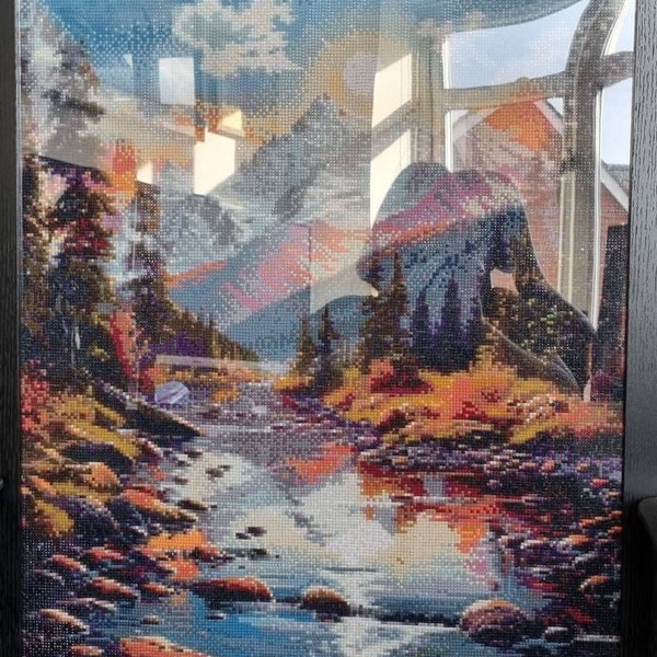 Stained Glass Raven Diamond Painting Kits for Adult Full Drill 5D DIY ...