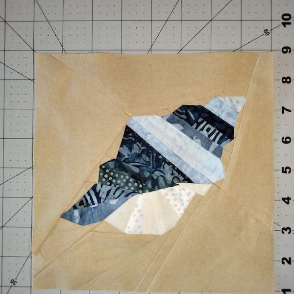 Seashell Quilt Block Pattern, PDF Pattern Instant Download, Seashell ...