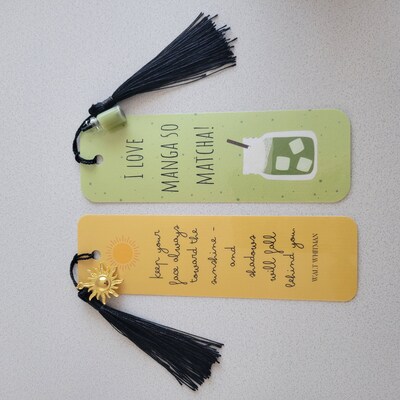 Boba Bookmarks Tapioca Milk Tea Pinkbookish Giftscute Bookmarksfun ...