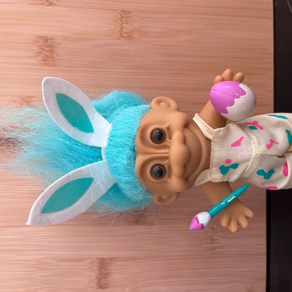 100% Huggable Troll Large Soft Troll, Vintage Trolls, 90'S Troll, Cute ...