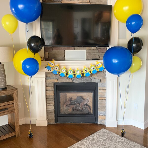 Minions Party Banner, Minion Birthday Banner, Minions Birthday ...