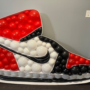 Sneaker From Balloons, Shoe Mosaic From Balloons, Decor Ideas, Mosaic ...