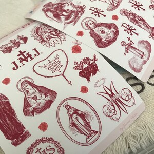 Blessed Virgin Mary Bookmarks Catholic Bookmark Catholic Prayer Card ...