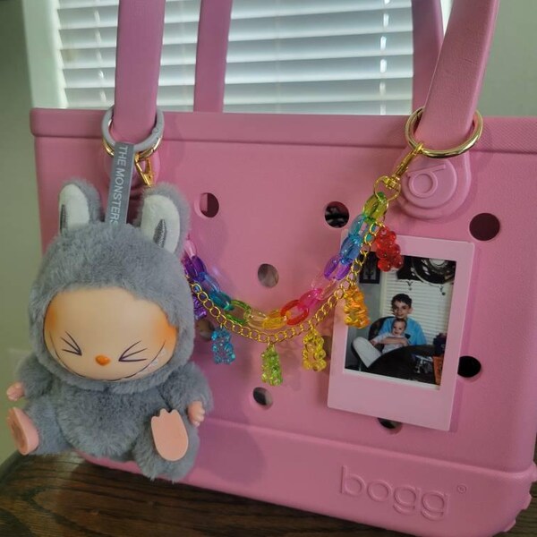 Cotton Candy Cloud Charm Sparkle Handbag Accessory Backpack Dangle ...