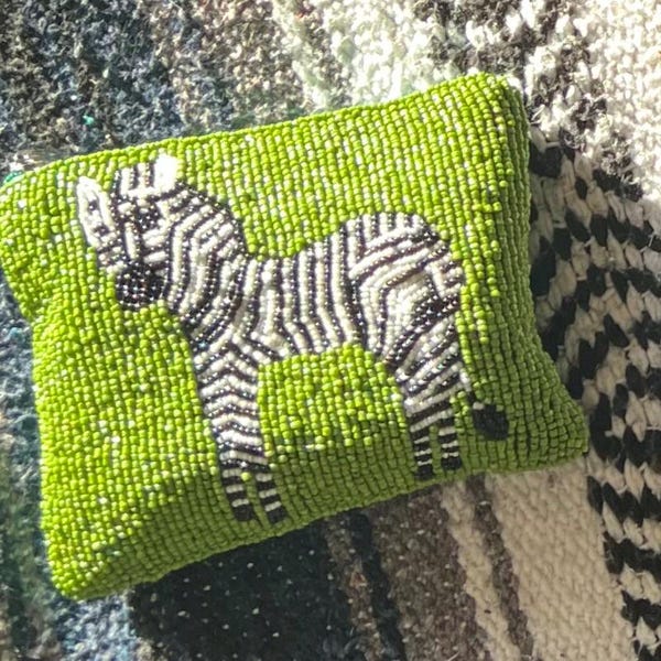 Preppy Coin Purse Beaded Bag Custom Purse Beaded Wallet Coin Pouch ...