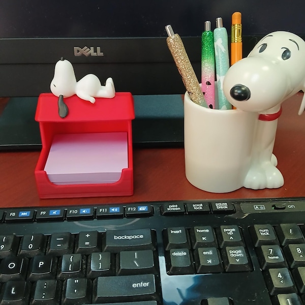 Snoopy Post-it/sticky Note Holder - Etsy
