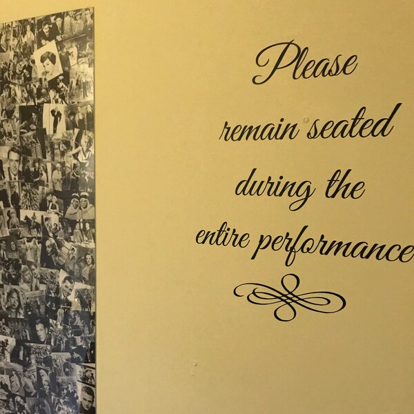 Bathroom Humor-please Remain Seated During the Entire Performance-vinyl ...