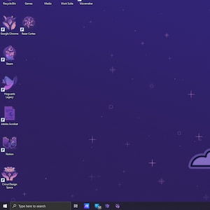 Cute Alchemy Magic Moon and Stars Mystic Lunar Computer Desktop Theme ...