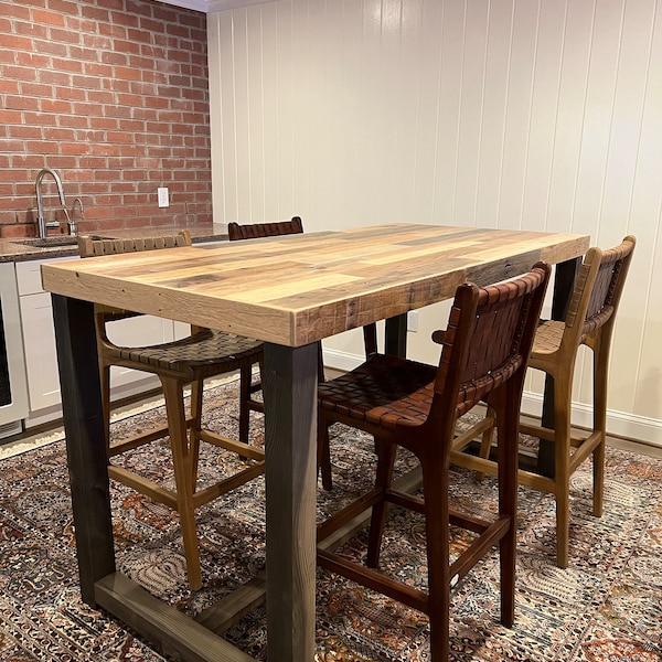 Basement Bar Table in Natural Finish | Hundreds of Sizes | Dining or ...