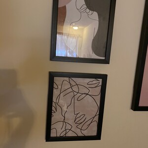 One Line Face Drawing Print Minimal Printable Wall Art - Etsy