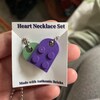 Heart Necklace Set Made With Authentic LEGO® Bricks Matching Friendship ...