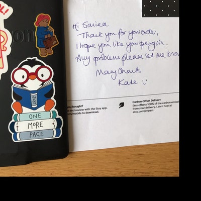 Penguin Vinyl Sticker Book Penguin Sticker Just One More - Etsy