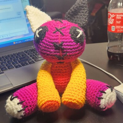 FULL PATTERN: Creepy Cute Voodoo Doll Crochet Pattern With Cat and ...