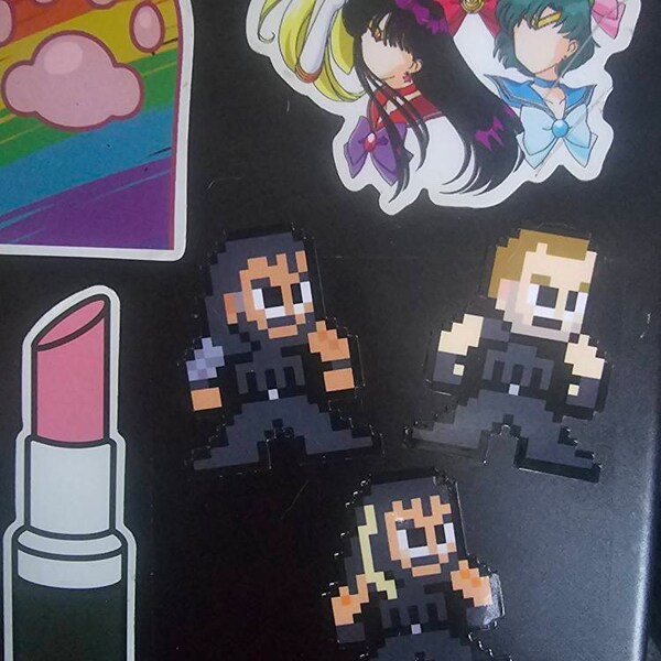 Pixel Art Stickers - the Hounds of Justice Vinyl Sticker Set of 3 ...