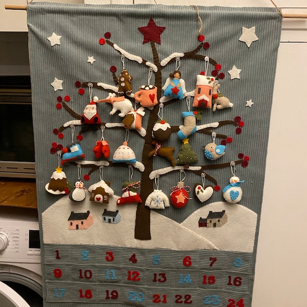 Pdf Digital Pattern - Winter Wonderland Advent Calendar- Instructions ...