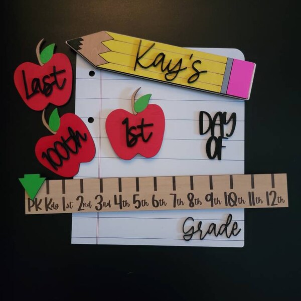 Back to School Personalized Interchangeable Sign - Etsy