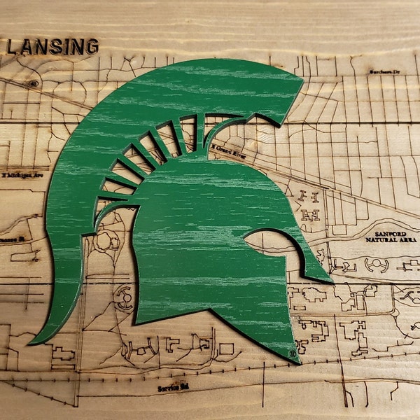 Michigan State University MSU Fight Song Wall Hanging Officially ...
