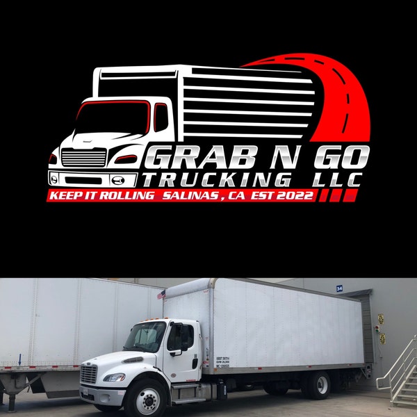 Box Truck Logo Template: Delivery Vehicle Graphic (digital Download) - Etsy