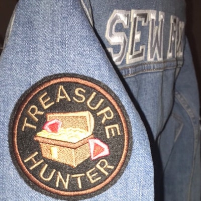 Treasure Hunter Round Merit Badge Iron on Embroidery Patch - Etsy