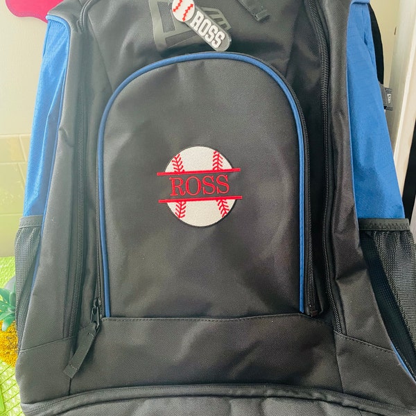 Embroidered Monogram Bat Bag, Baseball Bag, Softball Gift, Softball Bag ...