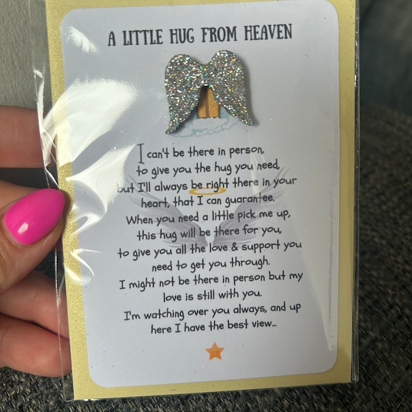 Pocket Hug From Heaven | Pocket Token | Bereavement Gift | Keepsake ...