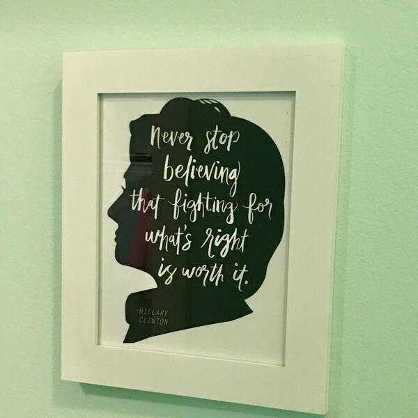 Hillary Clinton Poster, Hillary Clinton, Clinton Quote, Motivational ...