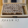26 Letter Stamp Set, 10 Number Stamp Set, Wooden Rubber Stamp With Ink ...
