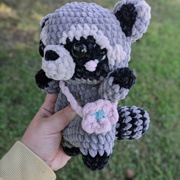 Crochet Pattern - Chocho the Raccoon, Cute, Soft Toy, Handmade ...