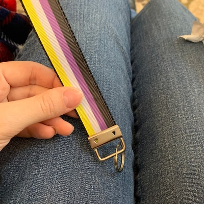 Aroace Flag Keychain Aroace Wristlet Aroace Key Fob Aroace Key Ring ...