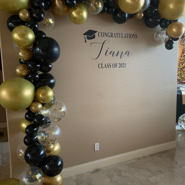 Graduation Decal for Balloon Arch, Balloon Arch Decoration ...
