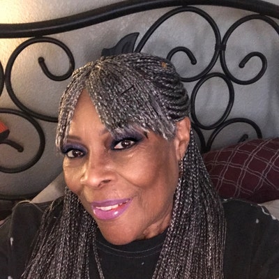 Gray Braided Wig Box Braids Wig With Bangs - Etsy