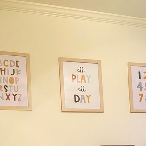 Nursery Prints, Playroom Decor, Set of 3 Prints, Kids Printables ...