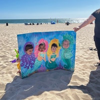 Santa Photo Prop Santa Face Hole Elf Face in Hole Santa Photo Booth ...