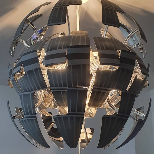 Ikea PS 2014 Star Wars Death Star Exploding Pendant Ceiling Light Lamp ...