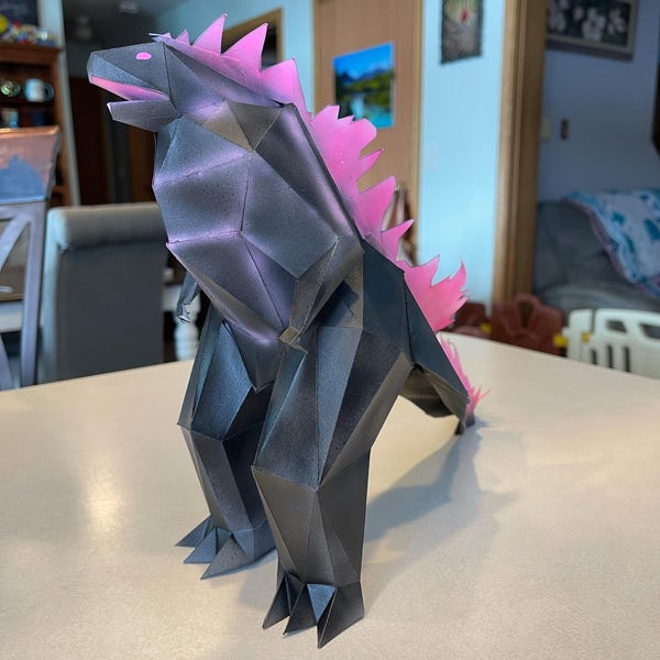 2 in 1 DIY Papercraft Lucifer Figure, Devil's in Suit Pdf Template ...