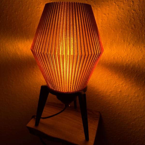 KERO - Space Age Table Lamp | Warm Amber Light | Recycled Plastic ...