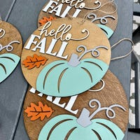 Fall Laser Sign Bundle 4, Digital Download, Round Door Hanger ...