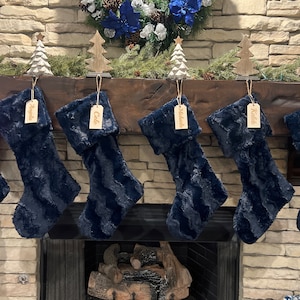 Truffle Brown Christmas Stocking Faux Fur Christmas Stocking - Etsy