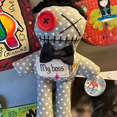 Stress Relieve Voodoo Doll Fridge Magnet Pin Cushion Dammitdoll ...