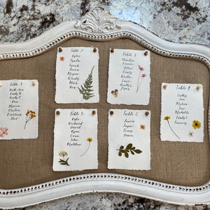 Faux Maple Leaf Place Card Calligraphy Place Cards Fall Wedding Decor ...