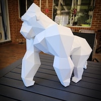 Chimpanzee Paper Craft Digital Template Origami PDF - Etsy Canada