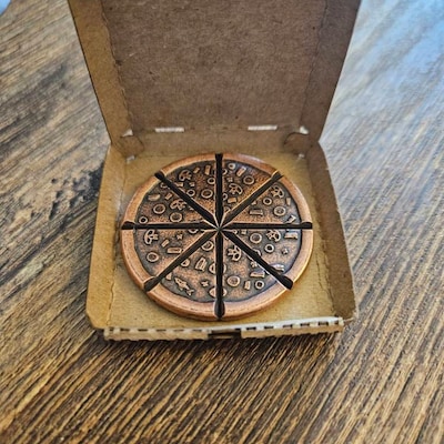 Pizzas of Eight Copper Supreme Pizza Coin - Etsy