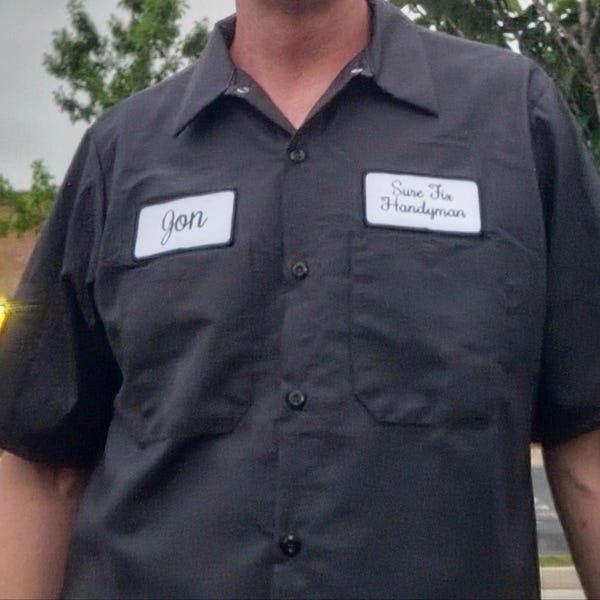 Custom Work Shirt, Name Patch Shirt Embroidered, Redkap Shop Shirt ...